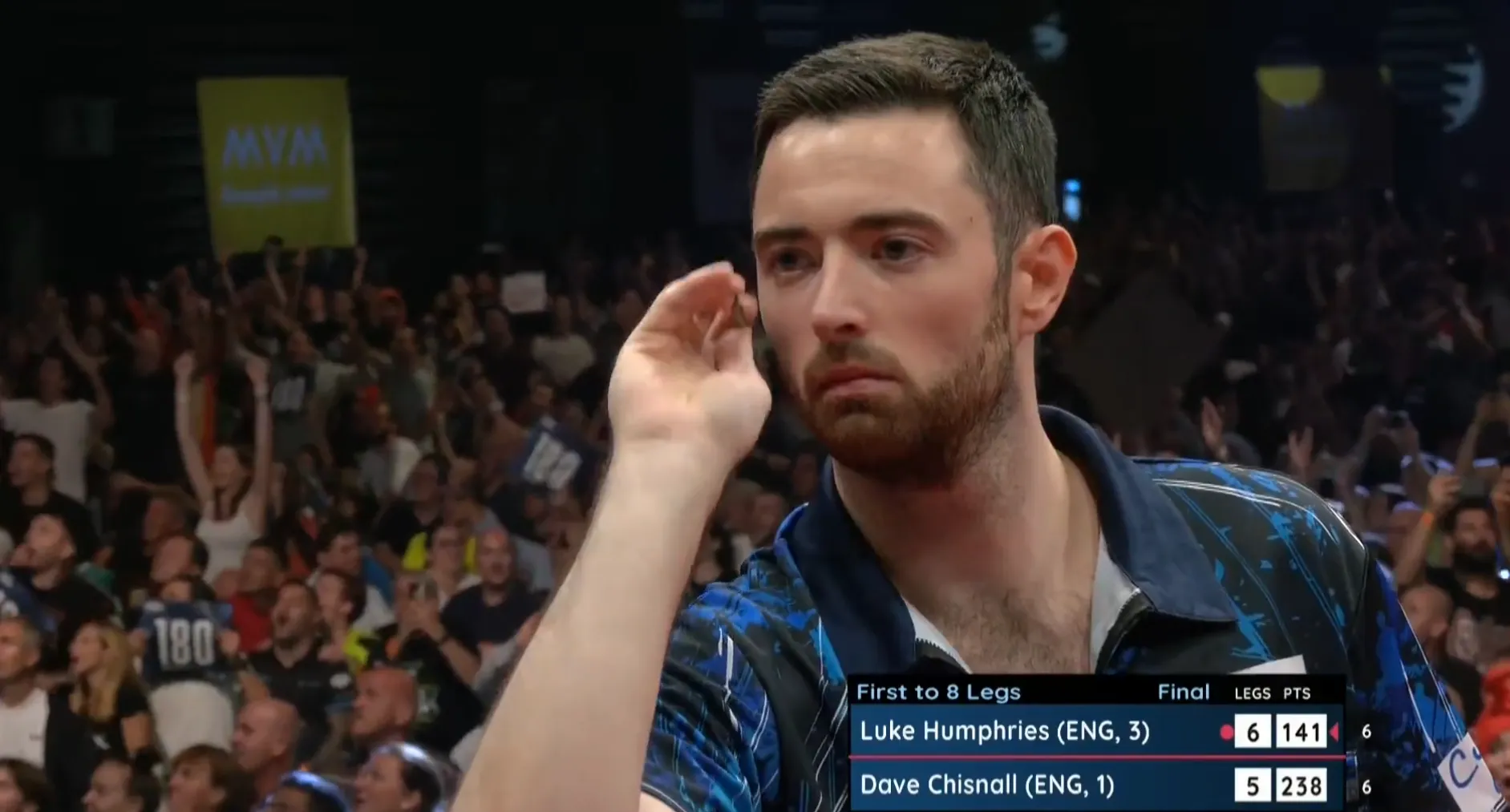 VIDEO: Humphries throws nine-darter during Hungarian Darts Trophy final