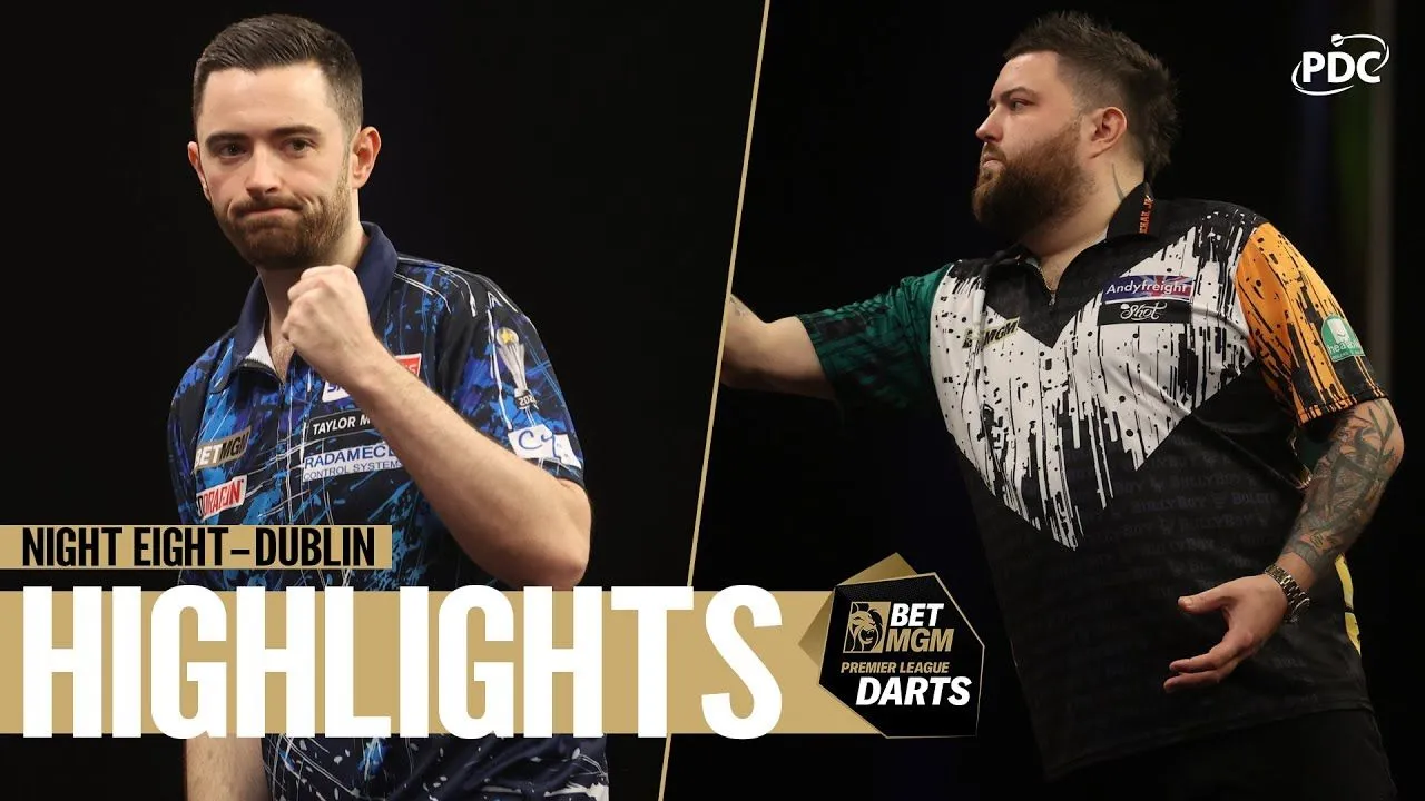 VIDEO: Highlights of Night 8 from Premier League Darts 2024 in Dublin ...