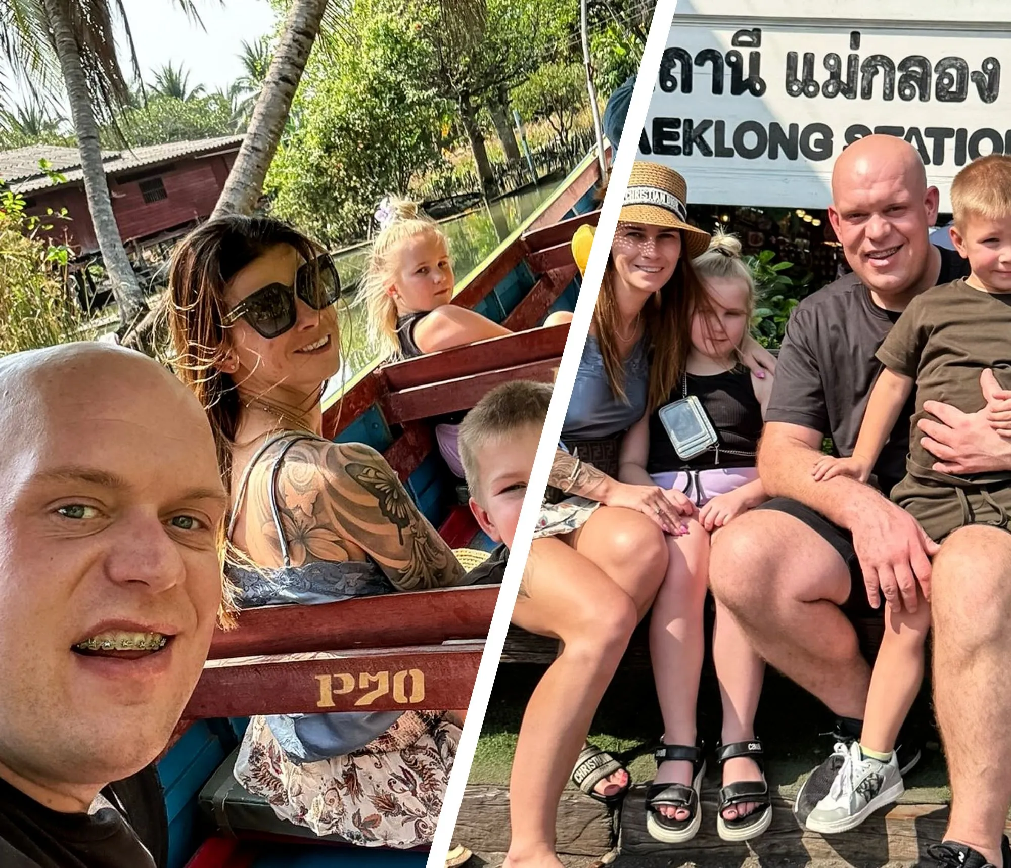Michael van Gerwen geniet met gezin van vakantie in Thailand