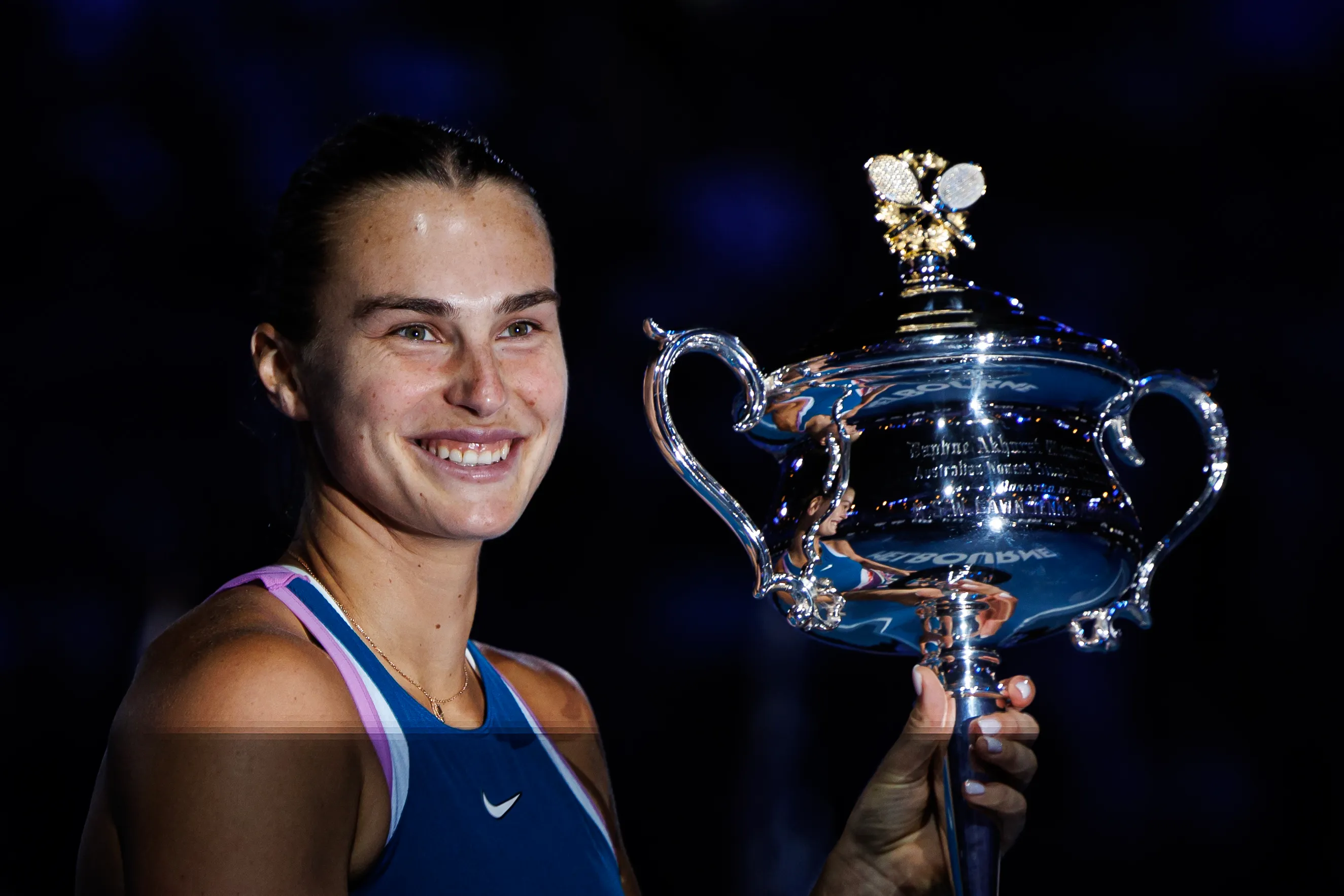 Sabalenka first player to win Australian Open withouth her country's name on trophy