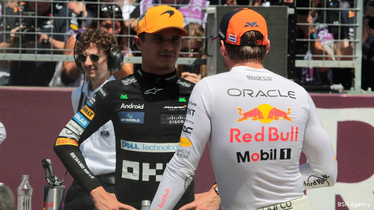 Video: Beste vriend Lando Norris reageert na crash met Max Verstappen | GP33