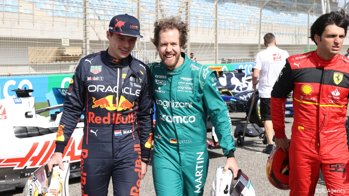 Sebastian Vettel komt met prachtige woorden voor 'Papa Max' Verstappen ...