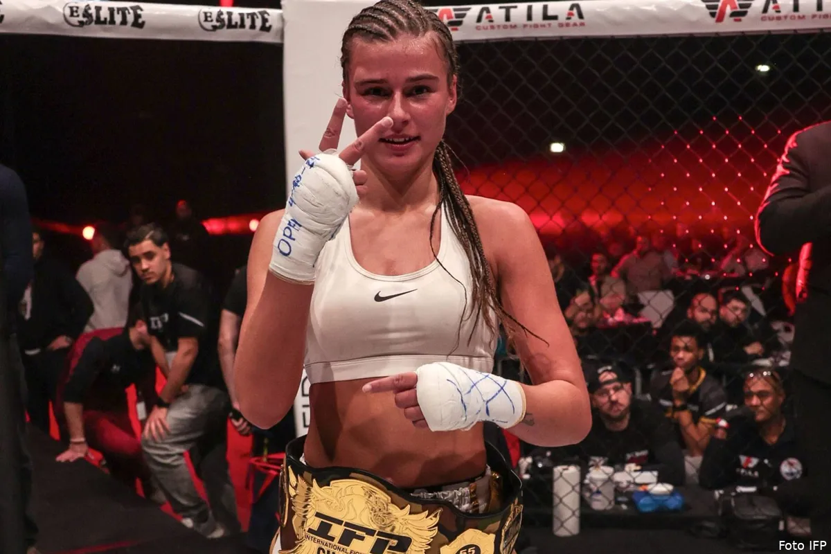 Cheyenne Aldus wint IFP-titel: ‘Vrouwen vechten harder dan mannen ...