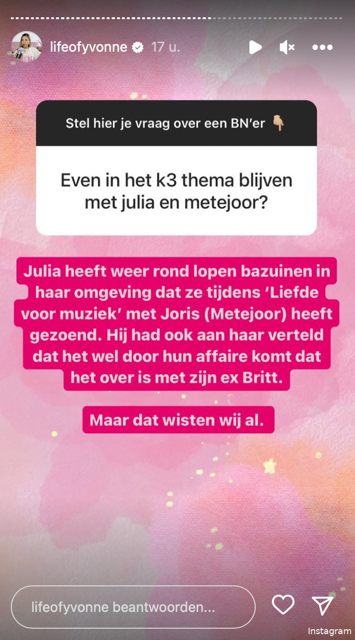 Vormen Metejoor en Julia van K3 dan toch een koppel? "Gezoend tijdens ...