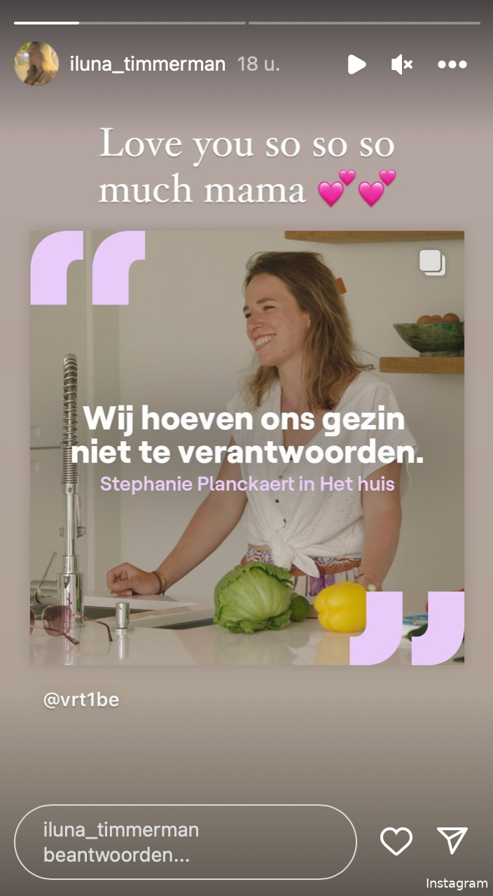 Iluna Timmerman moet nog wat kwijt na pakkende aflevering van het met mama Stephanie Planckaert ...