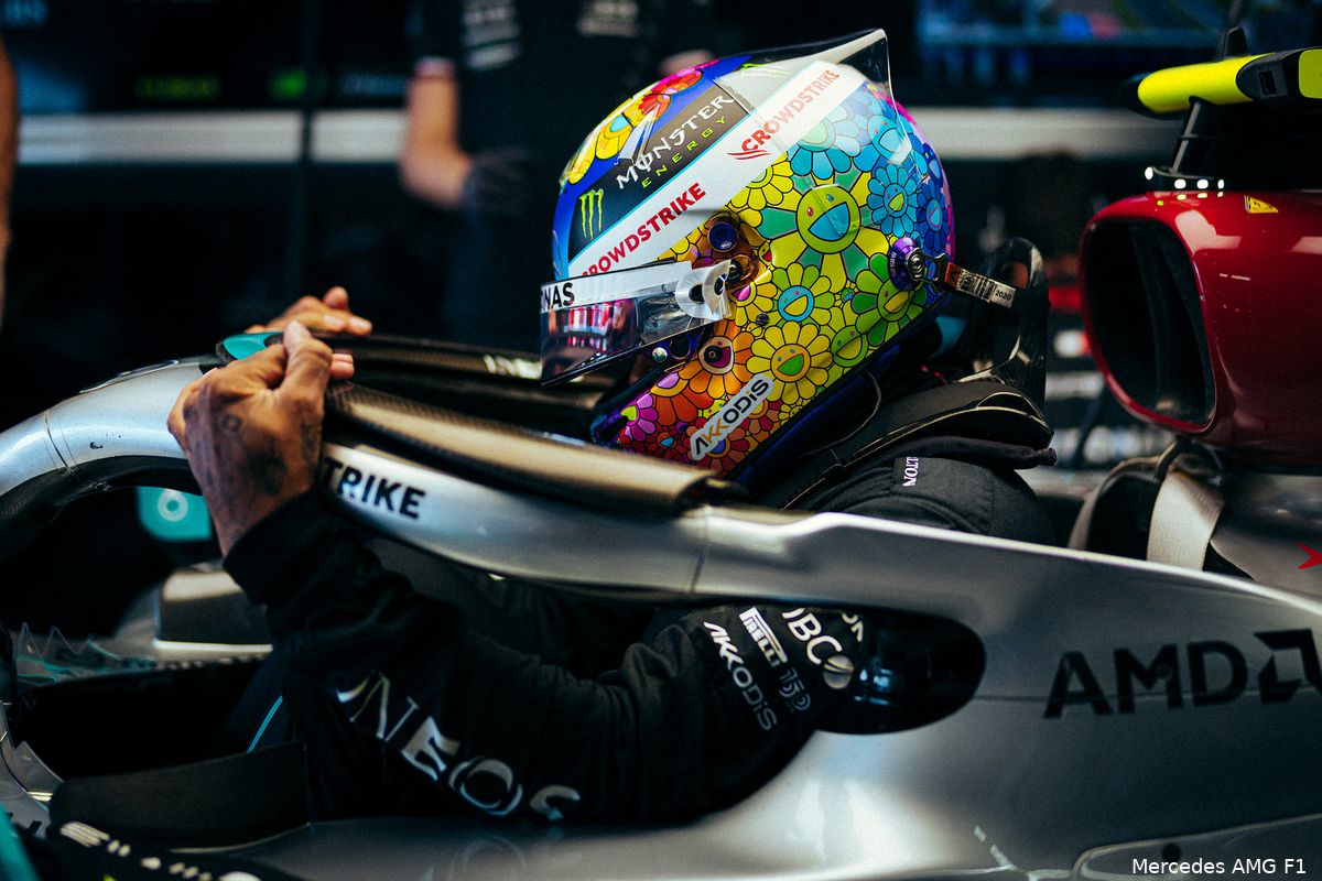 Hamilton: 'eerst W14 testen, dan nieuw contract tekenen’