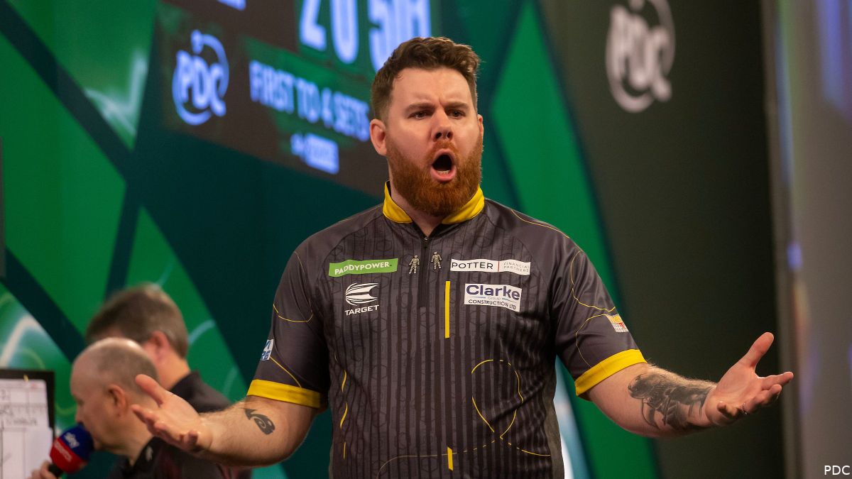 Scott Williams shocks the world to upset Michael van Gerwen and reach ...
