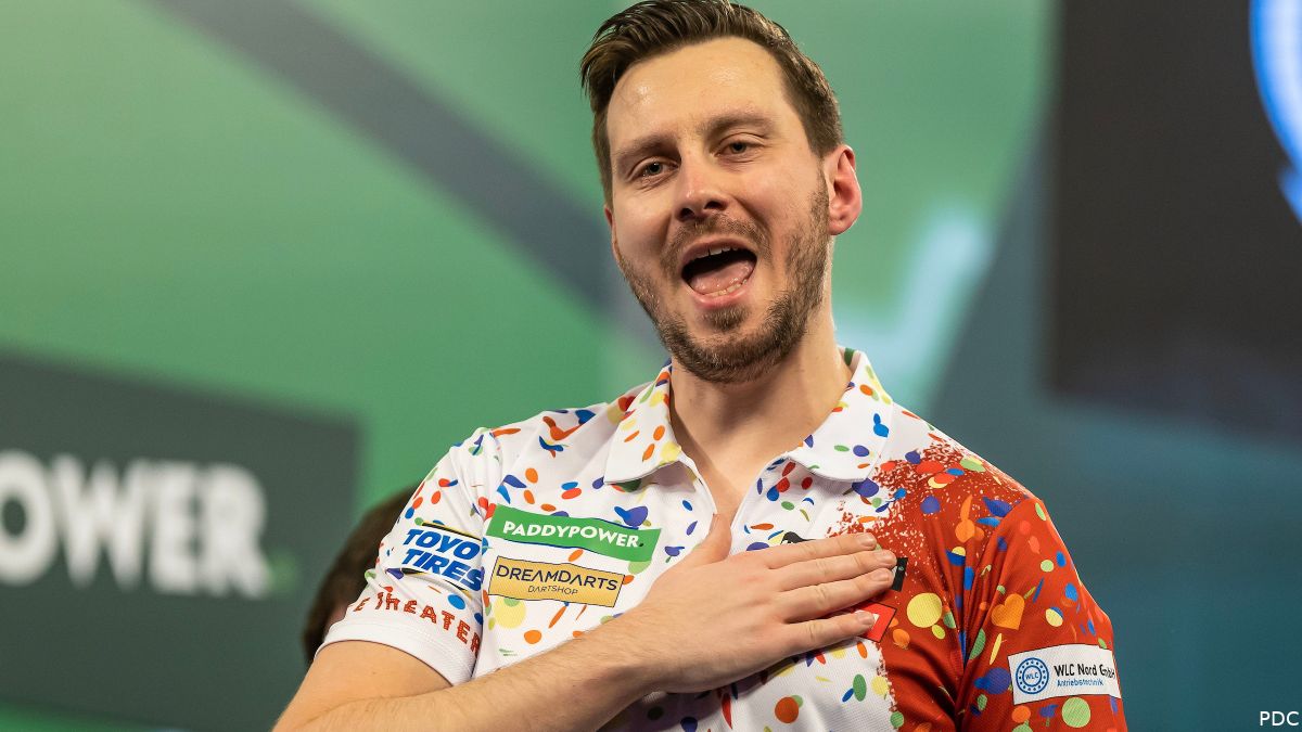 Florian Hempel kam nur stolpernd in sein Match gegen Dylan Slevin rein ...