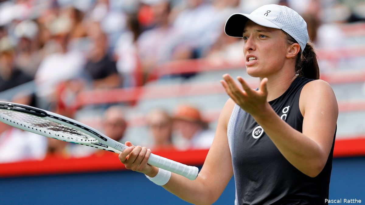 WATCH: Swiatek Shows Rare Sign Of Frustration And Throws Racquet In ...