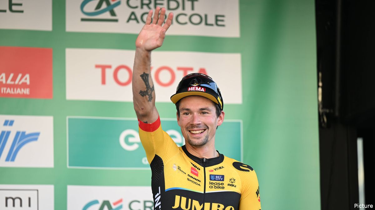 First look at Primoz Roglic with his BORA - hansgrohe teammates at ...