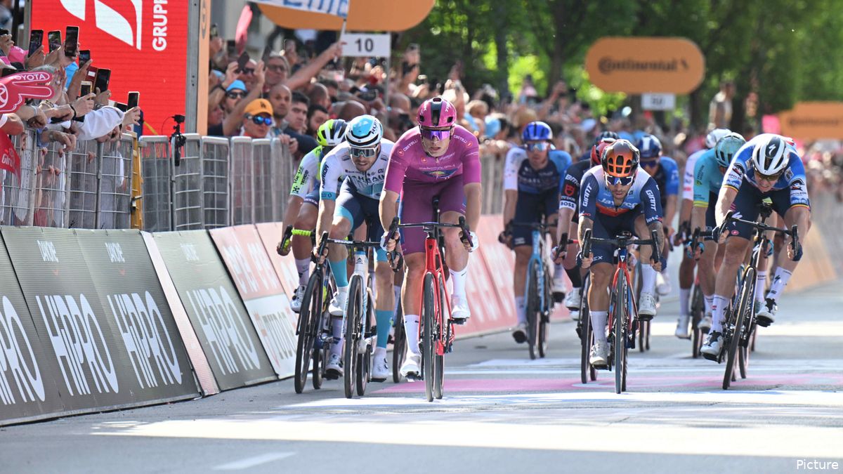 Jonathan Milan tries to hide disappointment after winning the sprint ...