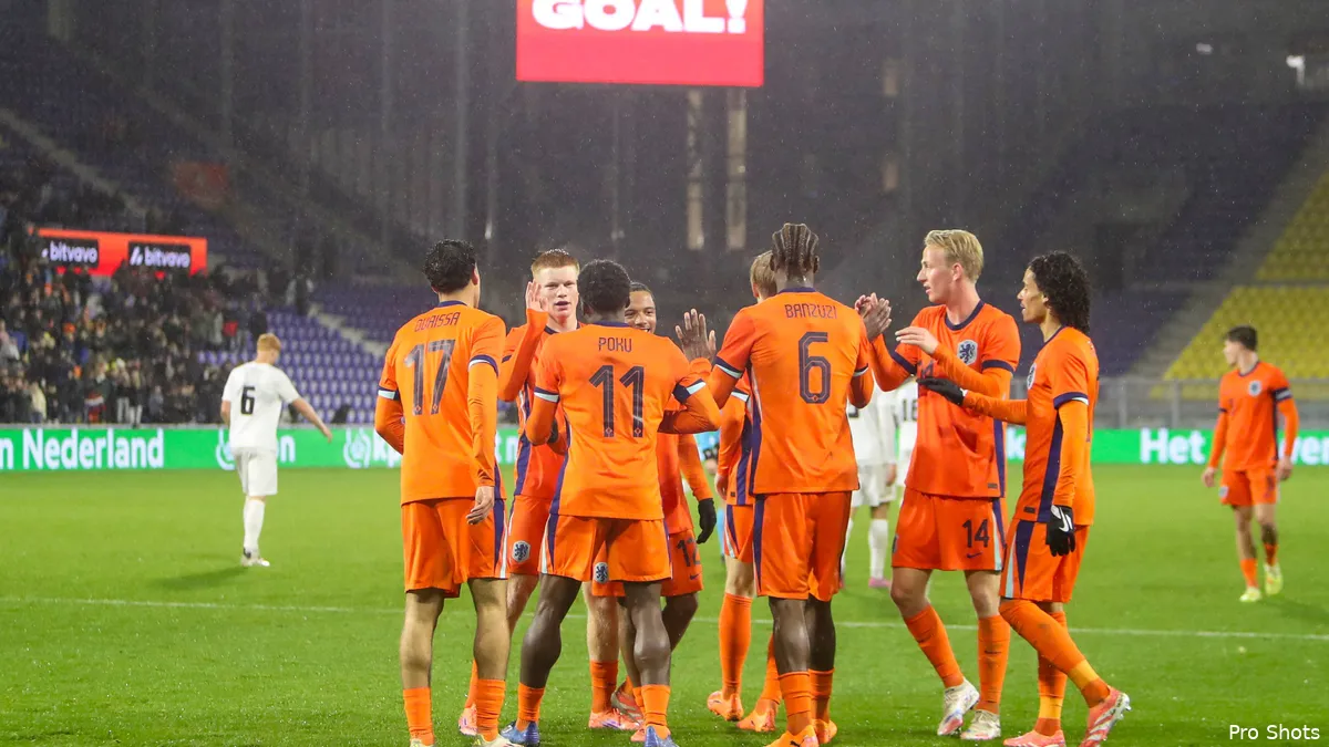 Mooie avond voor Sliti: aanvaller maakt debuut voor Jong Oranje | FR12.nl