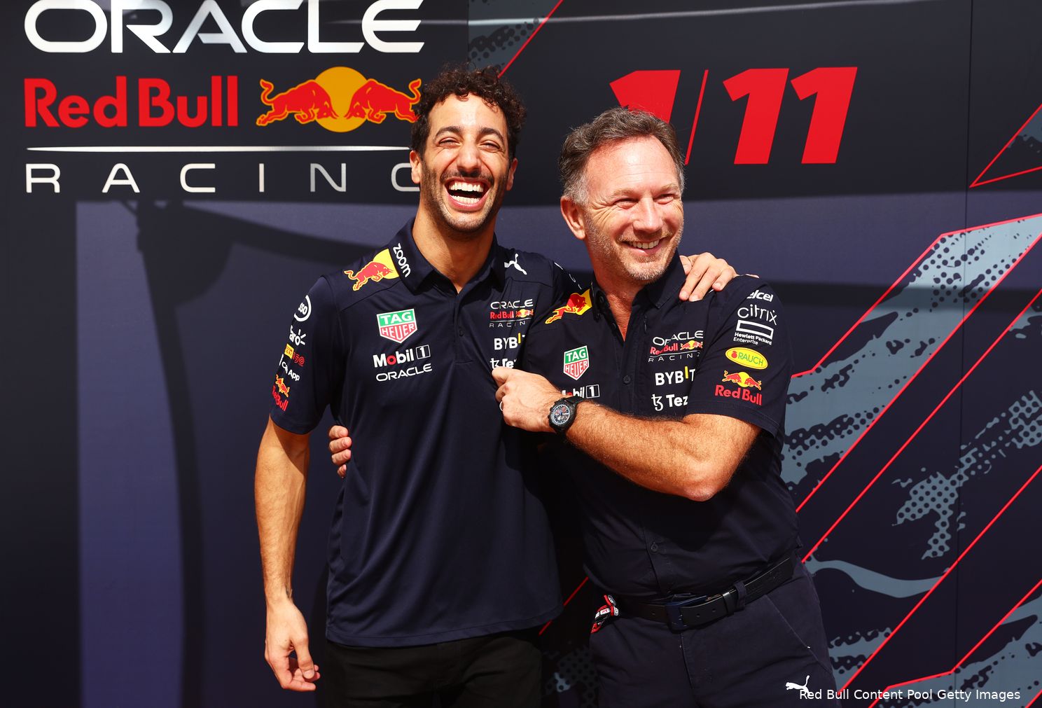 daniel ricciardo christian horner red bull racing f1 2023