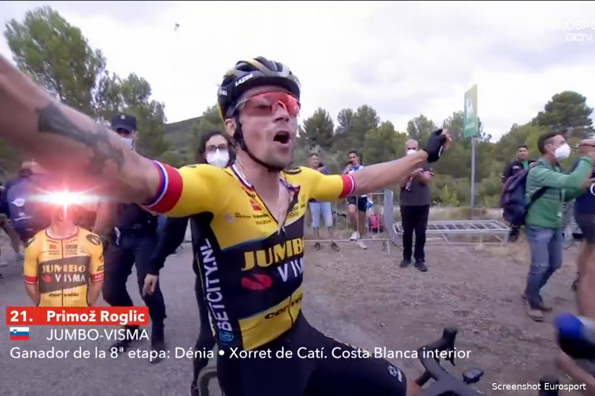 Roglic jokes and jests after stage win in Vuelta: "Maybe we'll have ...