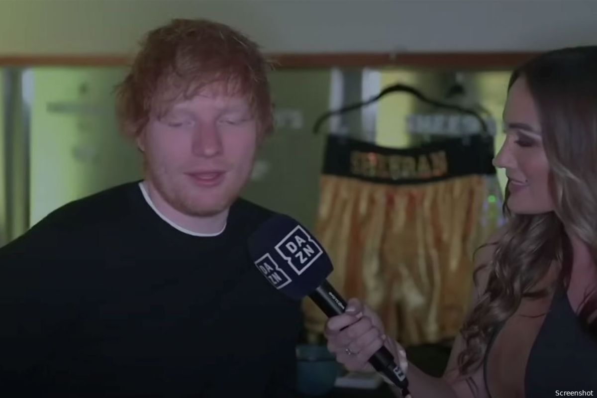 Ed Sheeran wil de boksring in tegen collega zanger: 'Zit in het bloed' Ed Sheeran wil de boksring in tegen collega zanger: 'Zit in het bloed'