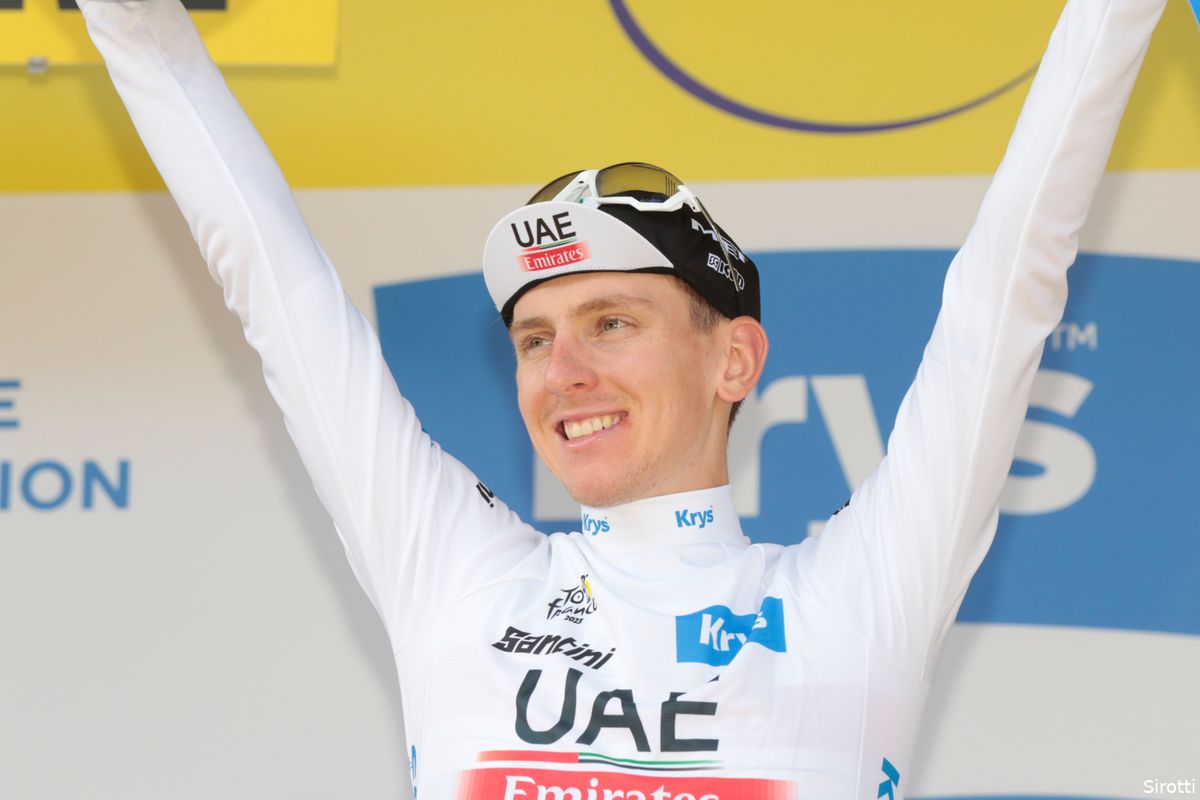 Pogacar met grote glimlach na ritwinst in Tour: 'Voelde me eindelijk ...