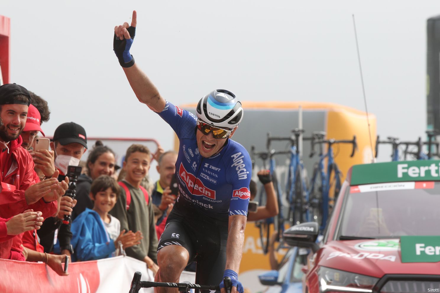 Vine won twee keer in de Vuelta. Vine won twee keer in de Vuelta.