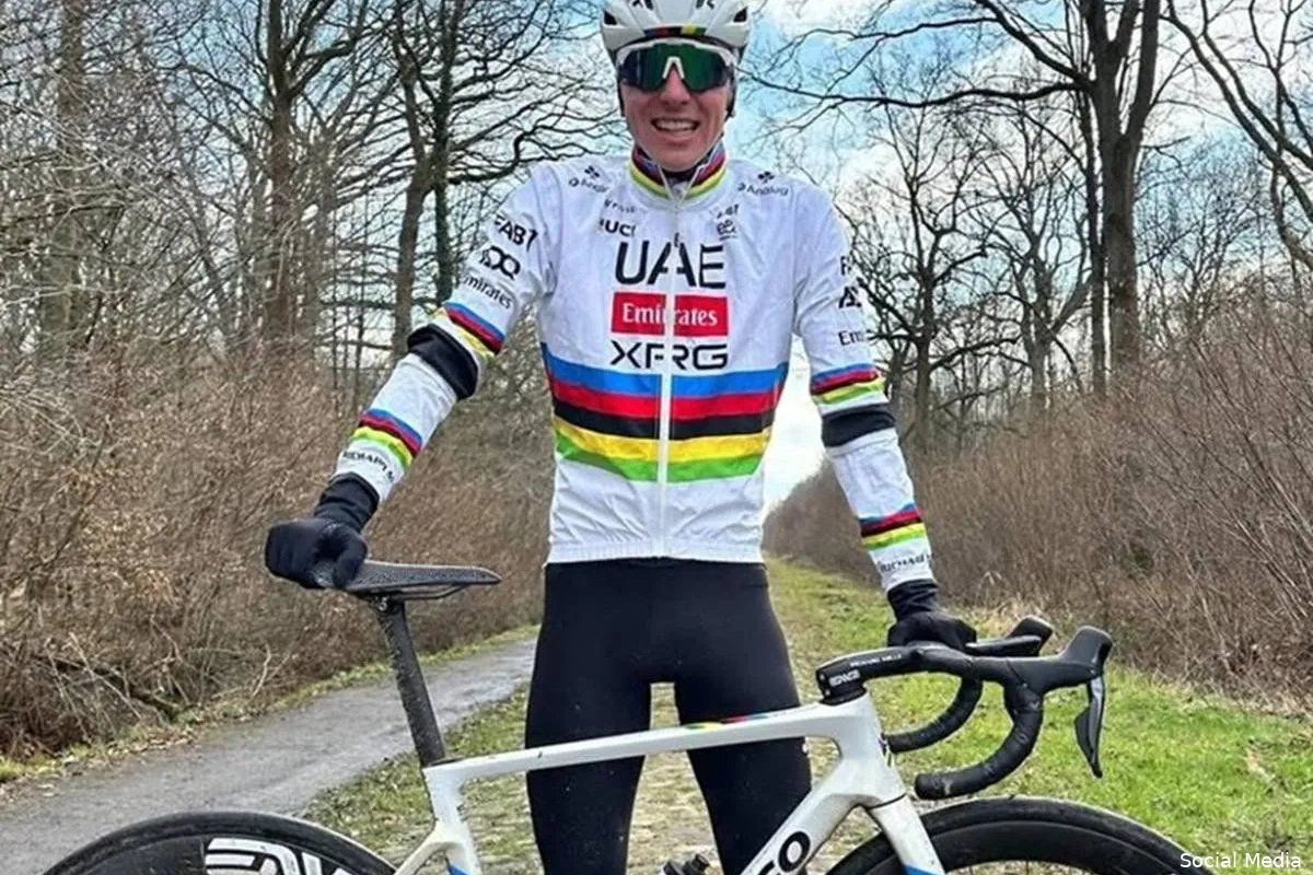 Pogacar brengt hoofd op hol met Roubaix-verkenning en dendert door in ...