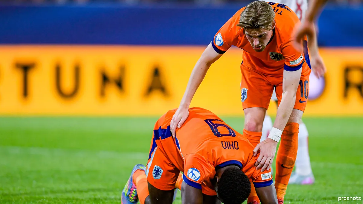 Jong Oranje mist kans op kans en gaat pijnlijk onderuit tegen Jong Denemarken van Gaaei