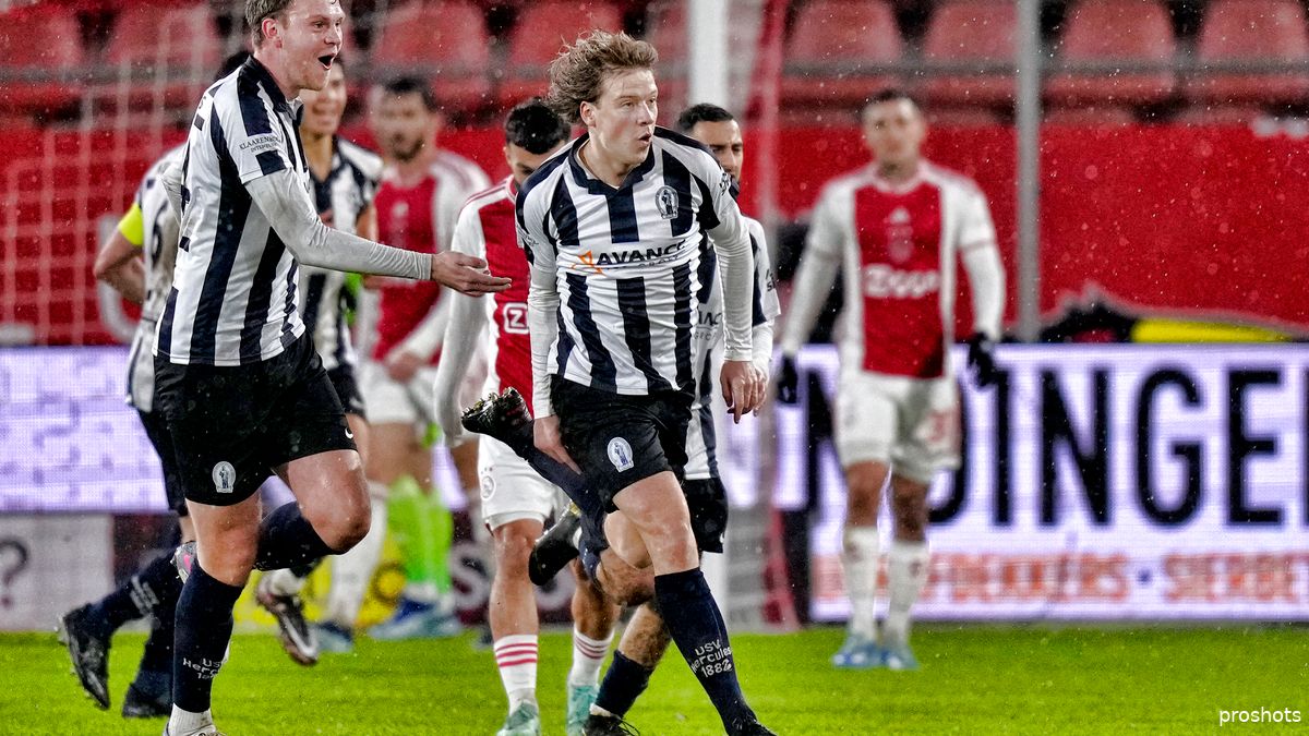 Hercules-aanvaller Pieters: 'Ajax niet op z'n best, maar kan dit echt nog niet geloven'