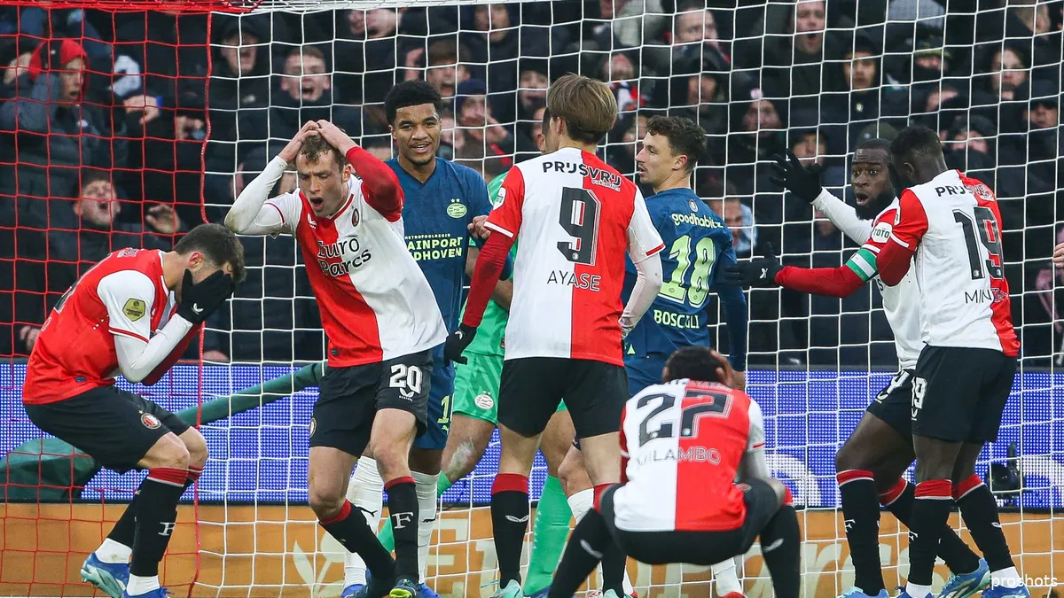 Feyenoord wint nipt van PSV en treft AZ in kwartfinale