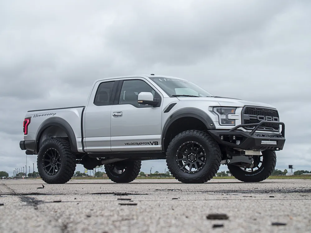 758 pk sterke Hennessey Performance Raptor laat z’n banden lekker roken