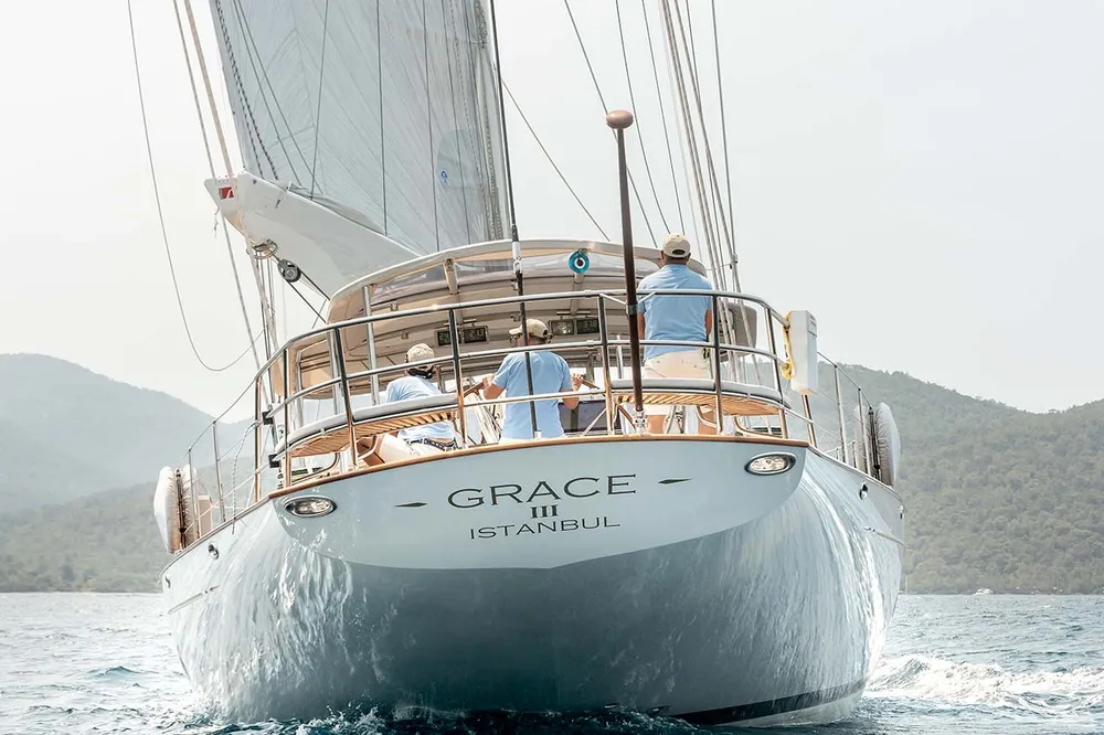 GRACE III was bij uitstek het dikste zeiljacht van de Monaco Yacht Show