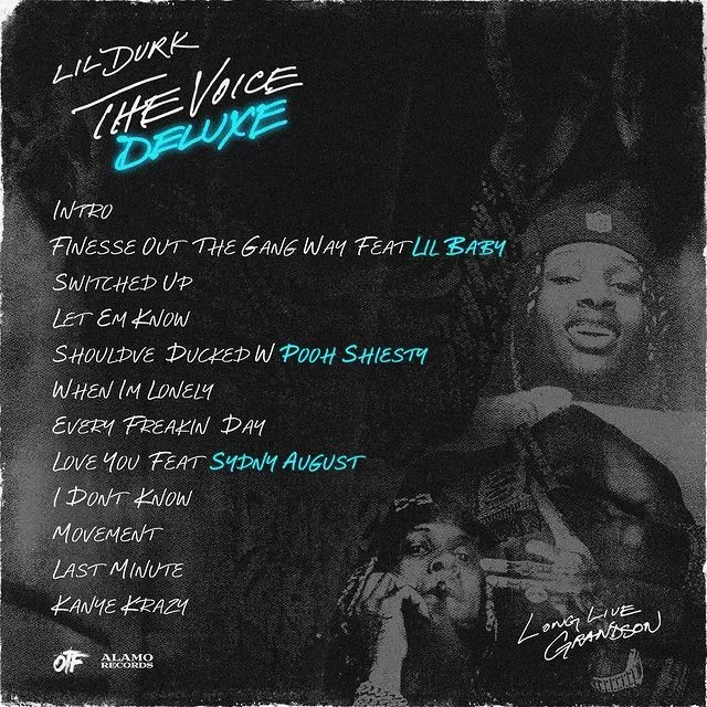 Album: Lil Durk - The Voice (Deluxe) Met o.a. Lil Baby, King Von, Young ...
