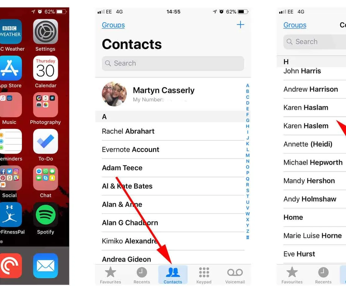 can iphone delete contacts