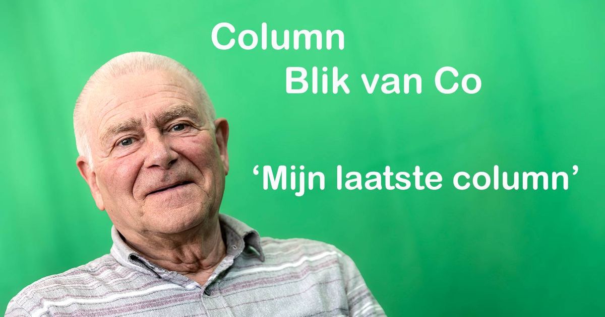 Column Blik van Co: Mijn laatste column