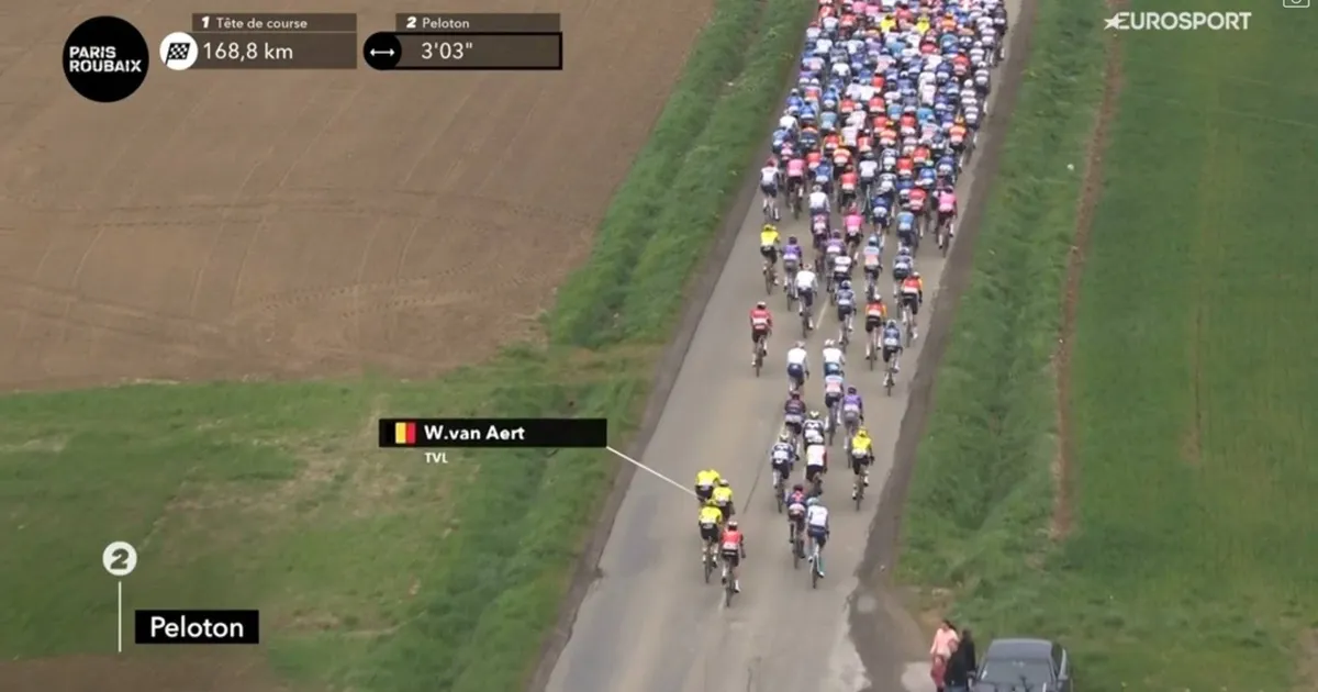 VIDEO | 1 sector of Paris-Roubaix cobblestones down but total chaos ...