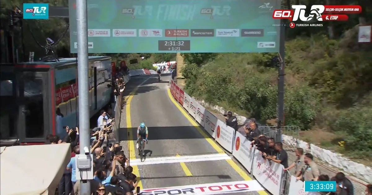 Astana one-two again at the 2025 Tour of Turkey as Harold Martin Lopez leads home Wout Poels on ...