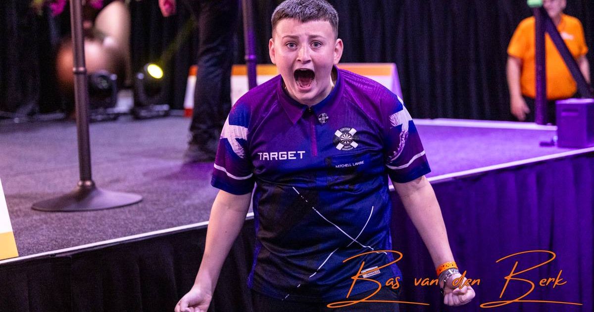 Lakeside woensdag: Het 15-jarig talent Mitchell Lawrie boekt overwinning