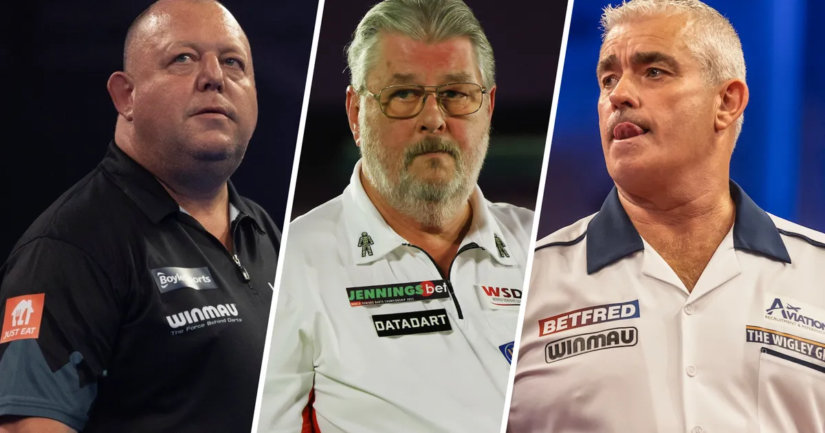 Spielplan am Donnerstag bei der 2025 World Seniors Darts Championship mit Mervyn King, Martin ...