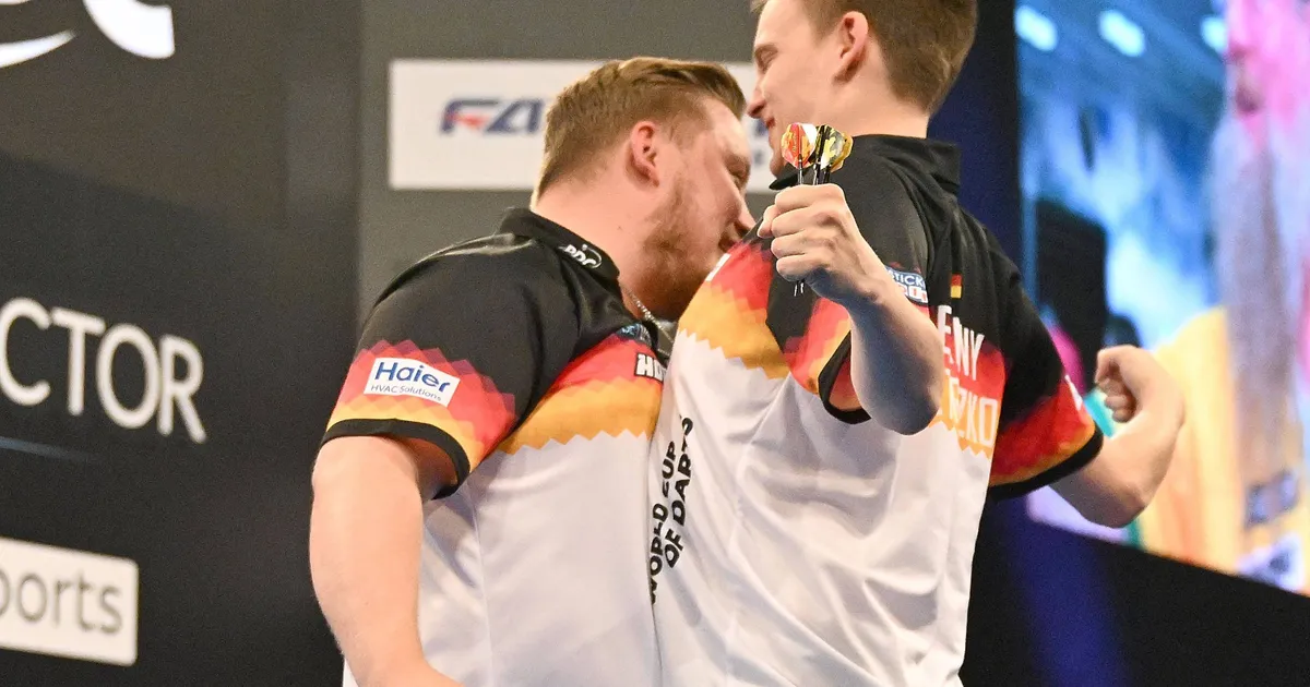 Spielplan Samstagabend beim World Cup of Darts 2025 mit dem Kracher Deutschland (Schindler und ...