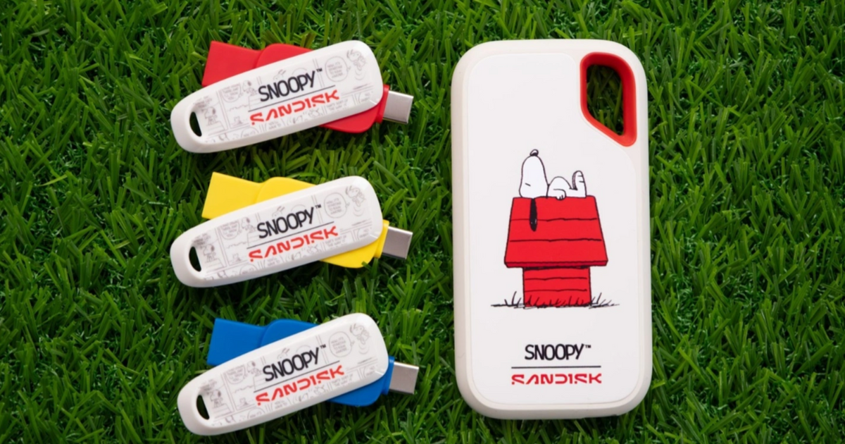 SanDisk Releases Snoopy-Themed Drives for its 75th Anniversary