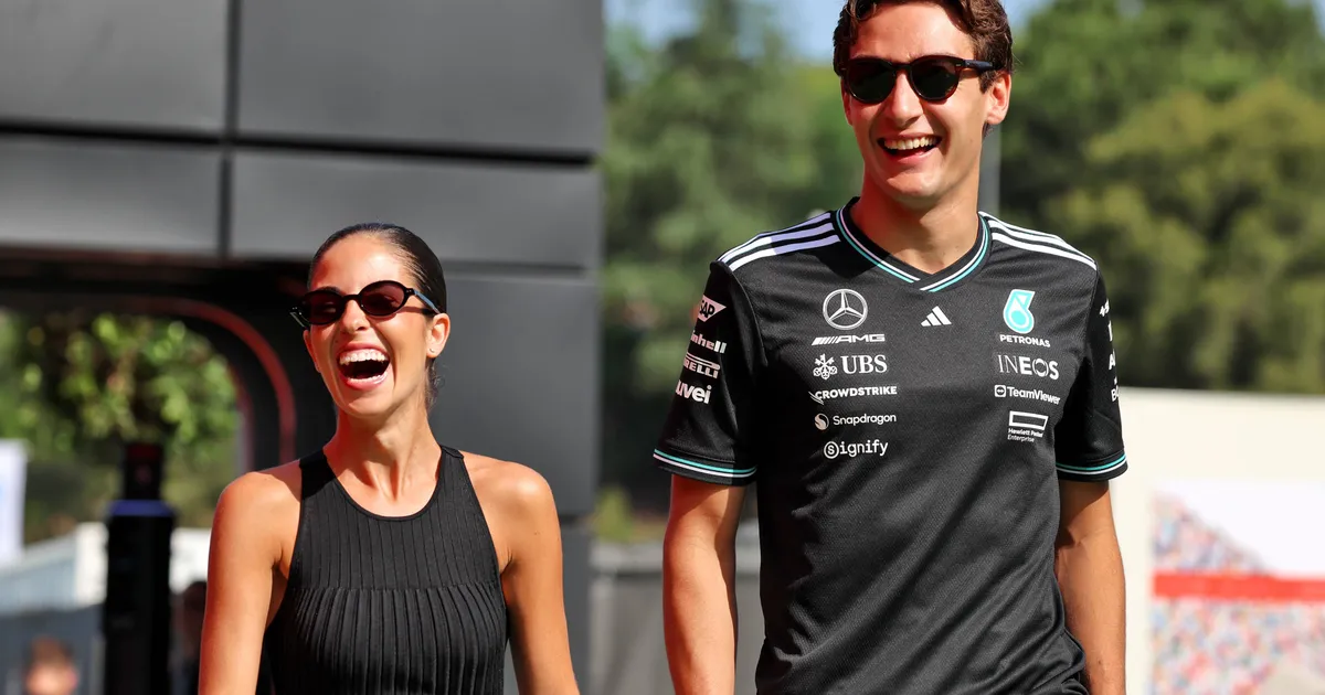 Tennis thrills: Russell and Girlfriend all smiles at Roland Garros finale