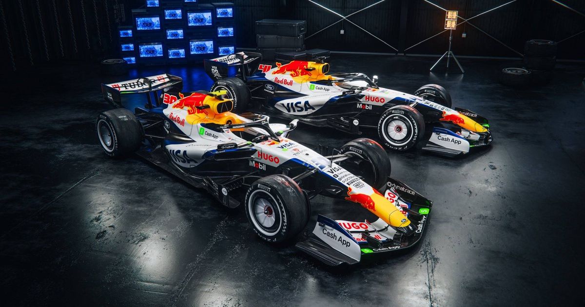 Eerste meters van de Red Bull Ford-motor met Racing Bulls op Imola