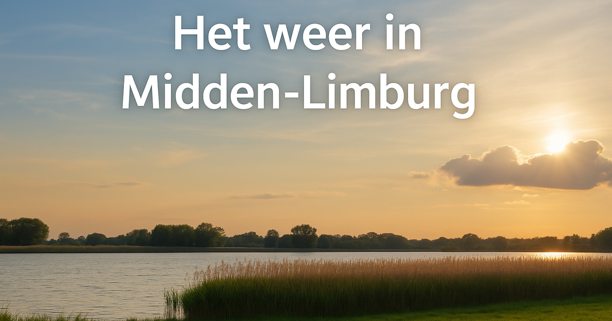 Het weerbericht van zaterdag 25 oktober in Midden-Limburg
