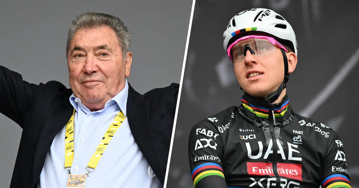 Eddy Merckx weegt mee in G.O.A.T debat: "Tadej Pogacar herinnert me aan ...