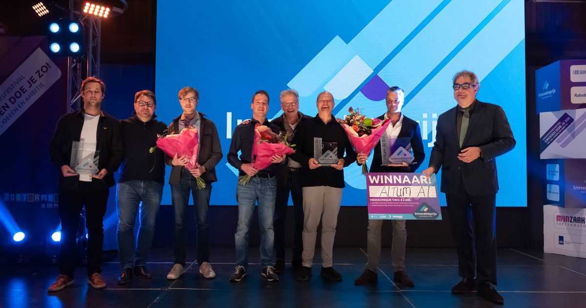 Altum AI wint Innovatieprijs Zoetermeer 2025