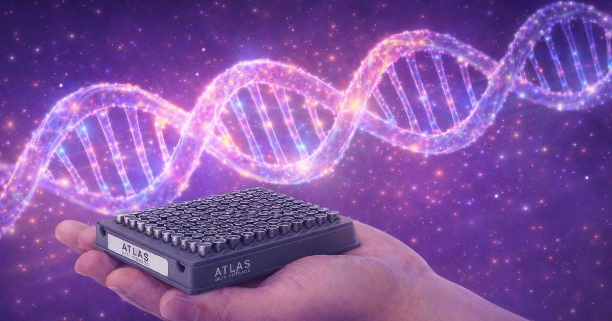 Atlas Data Storage lanceert DNA-opslag, 60 petabyte in koffiemok