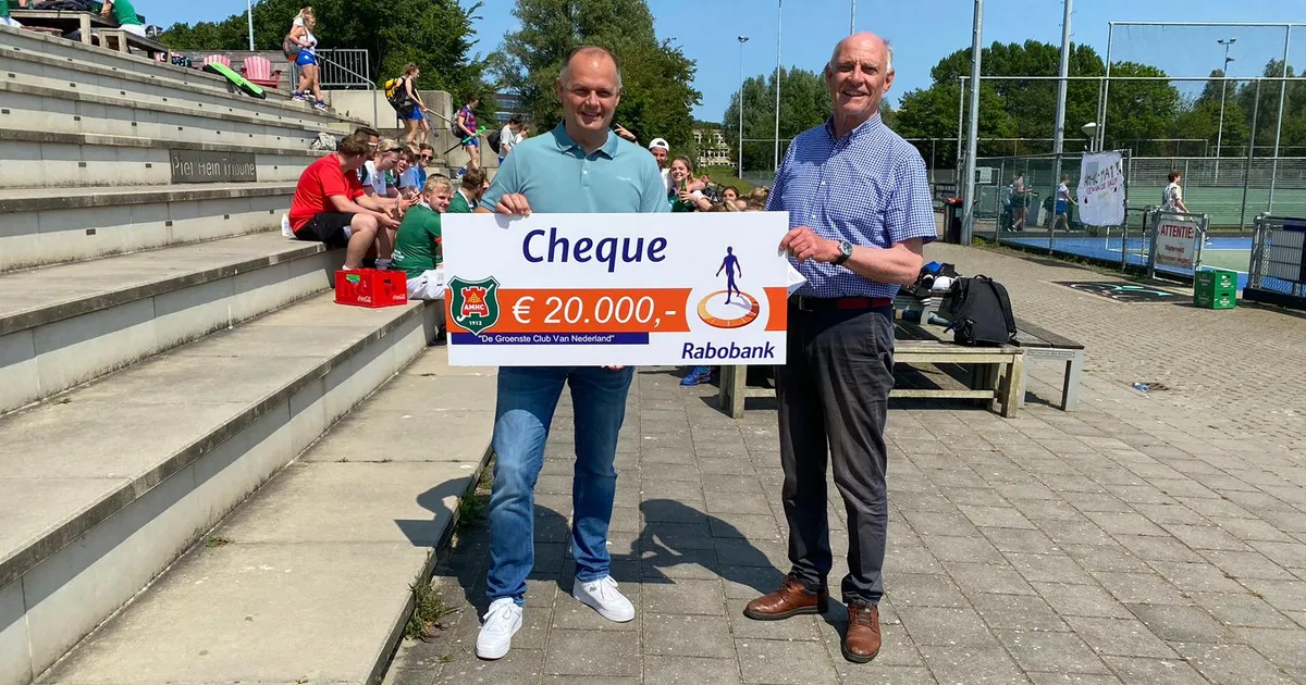 Rabobank ondersteunt Hockey Club AMHC in energietransitie en duurzaamheid