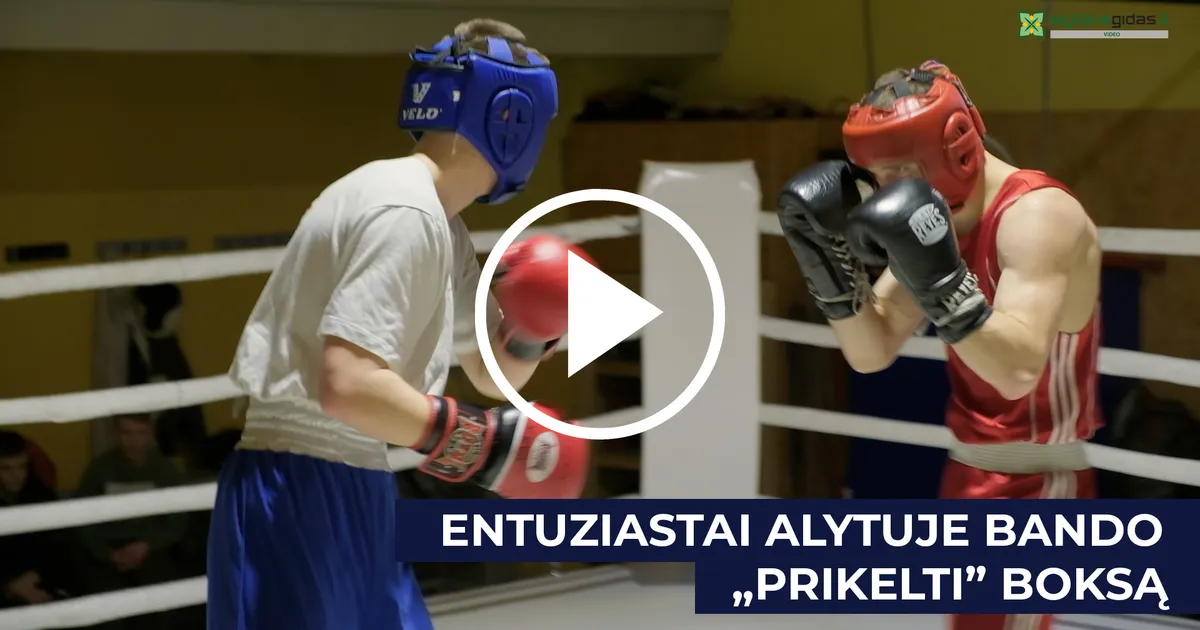 Entuziastai Alytuje bando prikelti boksą, bus įamžintas ir trenerio V ...
