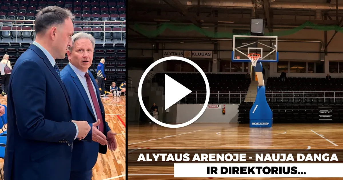 Alytaus arenoje – nauja danga ir... direktorius