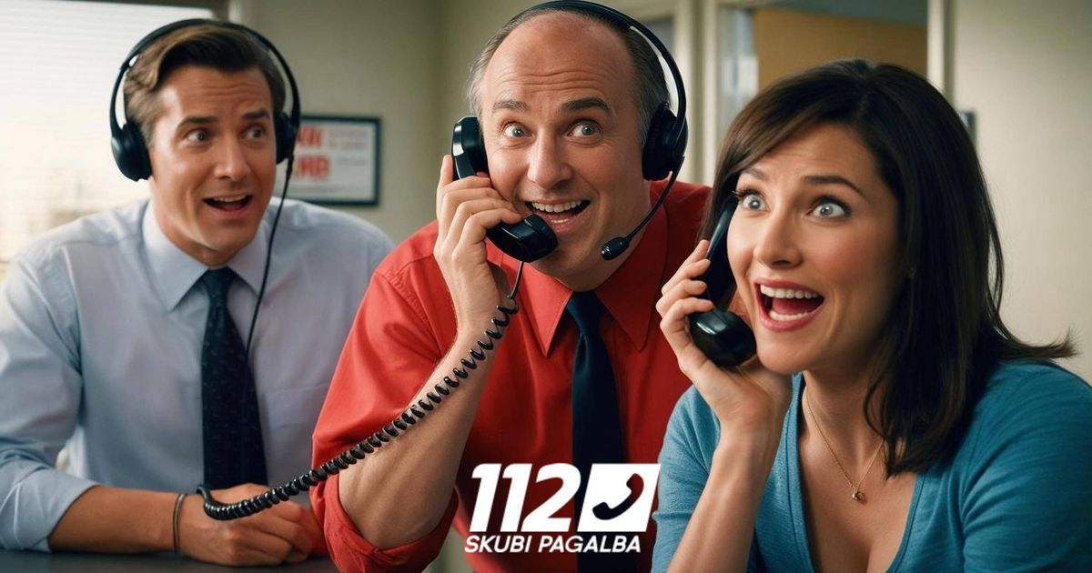 Melagingi skambučiai numeriu 112 – juokai, kainuojantys brangiai
