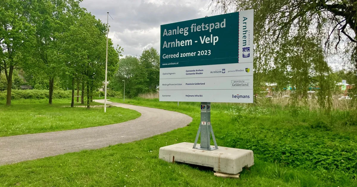Fietspad Arnhem-Velp wordt duurzaam aangelegd