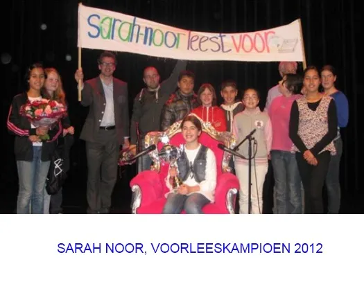 Sarah Noor Lotfi Arnhems Voorleeskampioen 2012