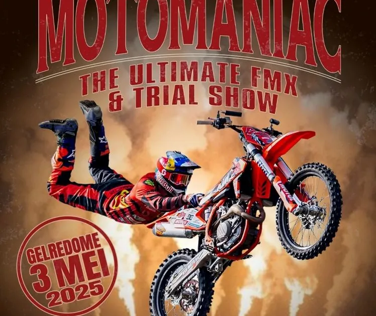Motomaniac 2025: Freestyle Motocross (FMX) en indoor trial in Gelredome