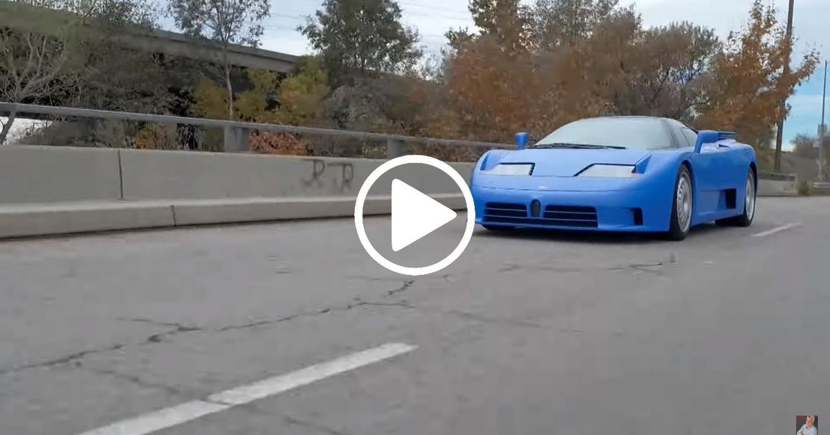 Jay Leno alla guida della Bugatti EB 110 sulle strade californiane [VIDEO]